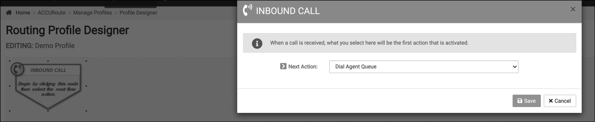 Adding a Call Queue to a Routing Profile in AccuRoute | RingSquared