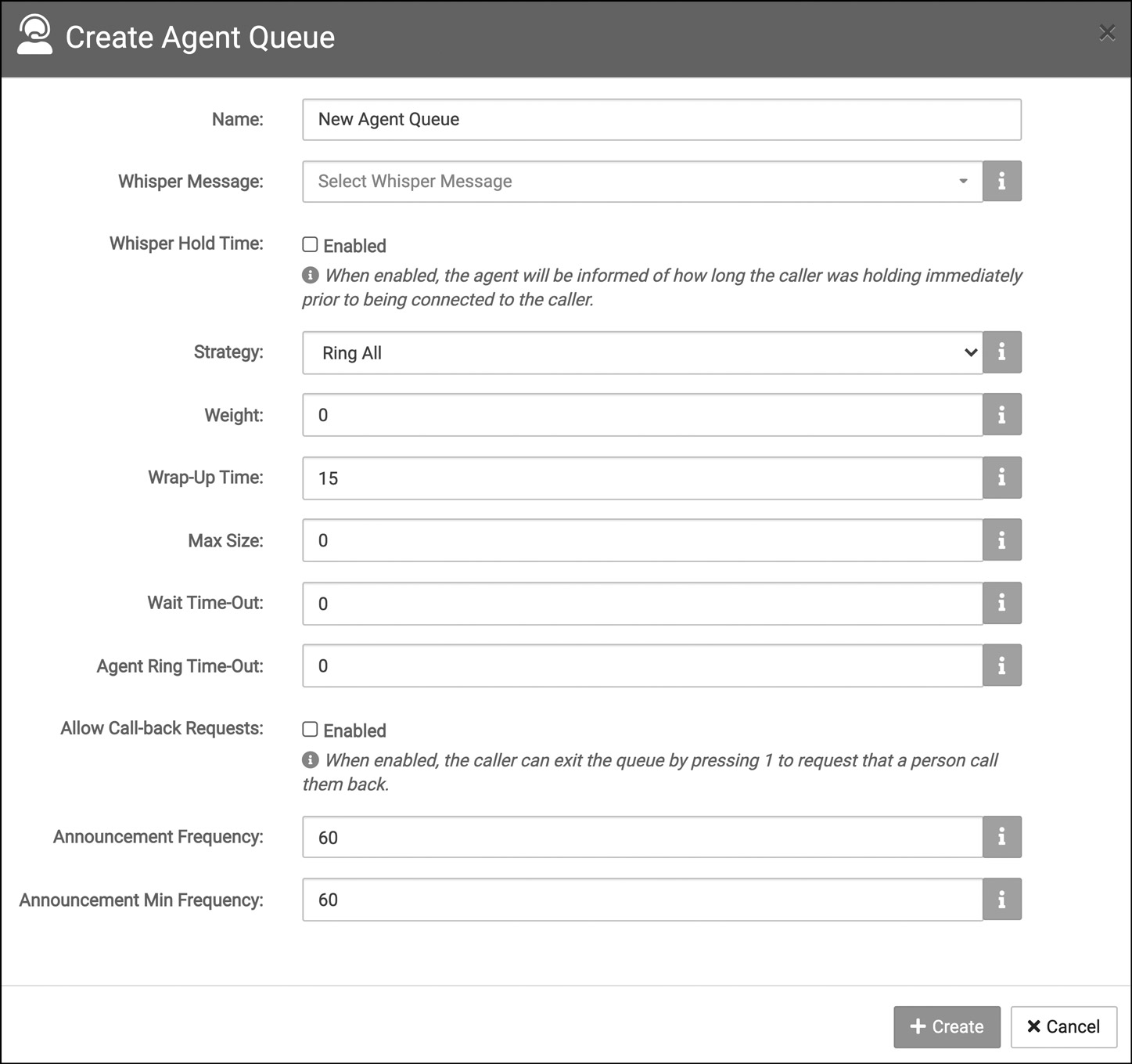 Call Queue Properties in AccuRoute | RingSquared